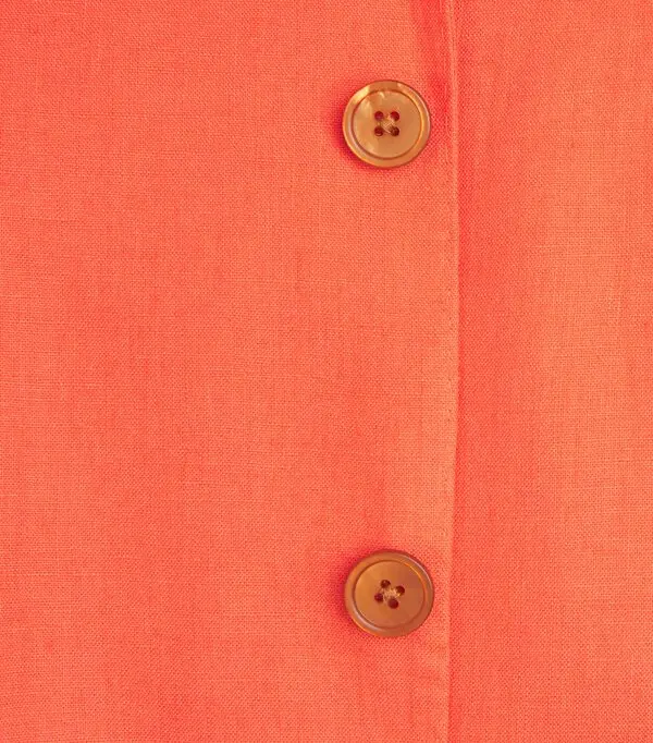 Polo Ralph Lauren Linen Single-breasted Blazer - Orange