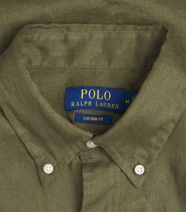 Polo Ralph Lauren Linen Custom-fit Shirt - Green