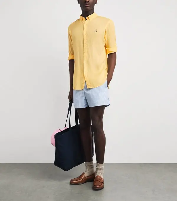 Polo Ralph Lauren Linen Custom-fit Shirt - Yellow