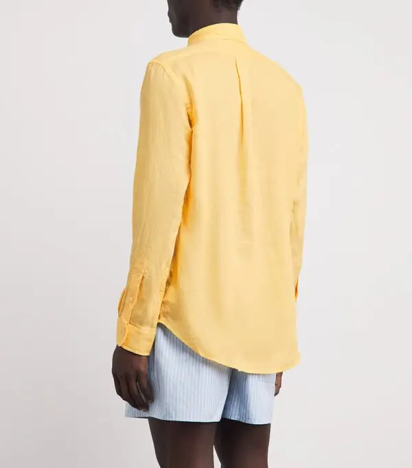 Polo Ralph Lauren Linen Custom-fit Shirt - Yellow