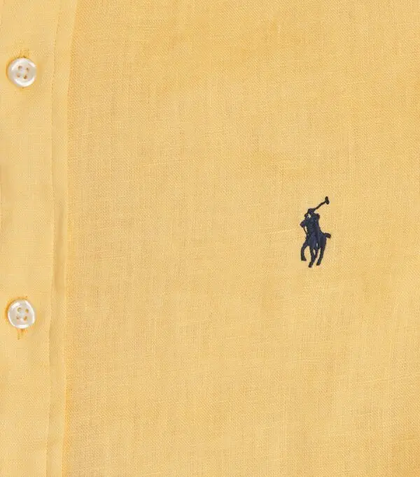 Polo Ralph Lauren Linen Custom-fit Shirt - Yellow