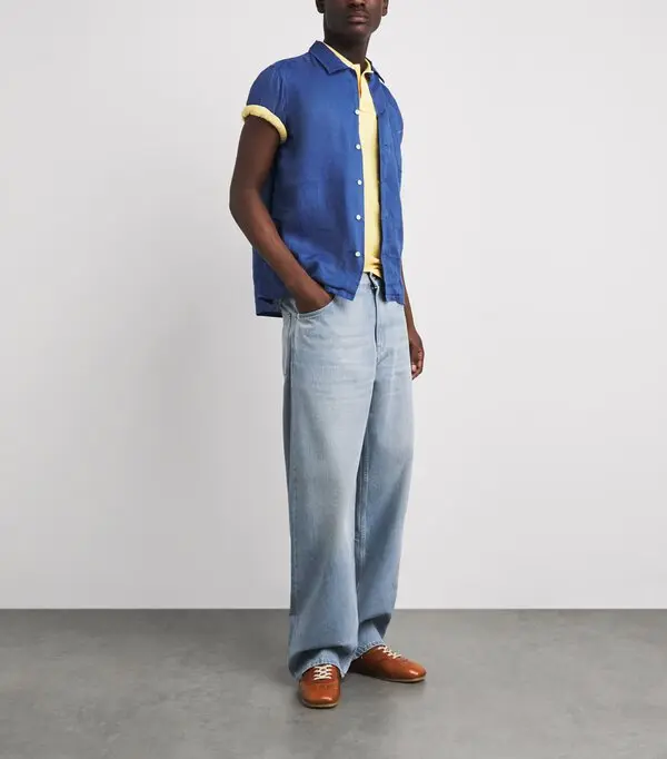 Polo Ralph Lauren Linen Short-sleeve Classic-fit Shirt - Blue