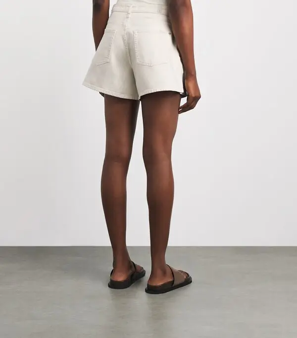 7 For All Mankind Kori Denim Shorts - Ivory
