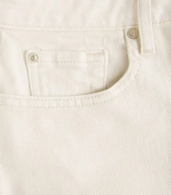 7 For All Mankind Kori Denim Shorts - Ivory