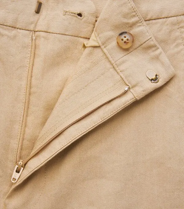 Polo Ralph Lauren Stretch Cotton-linen Beaton Trousers - Beige