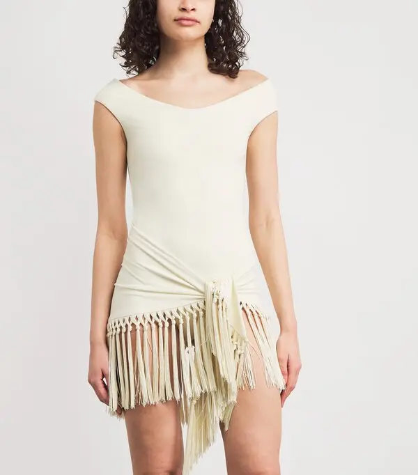 TALLER MARMO Pareo-detail Romy Swimsuit - Ivory