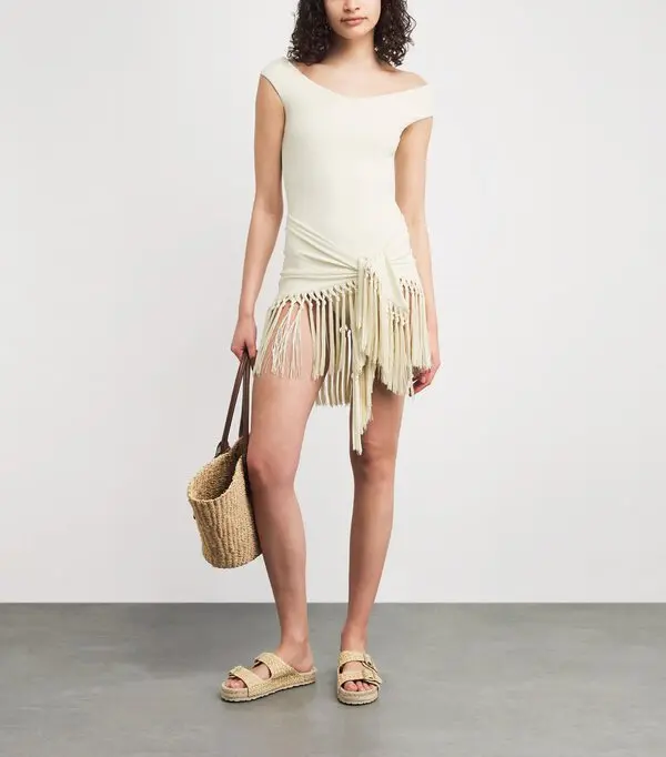 TALLER MARMO Pareo-detail Romy Swimsuit - Ivory