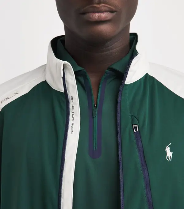 Rlx Ralph Lauren Colour-block Packable Windbreaker - Green