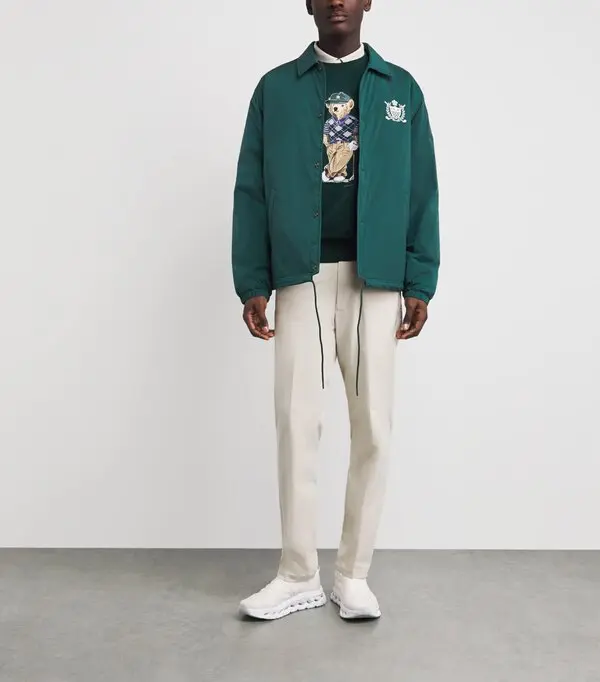 Rlx Ralph Lauren Logo Print Windbreaker Jacket - Green