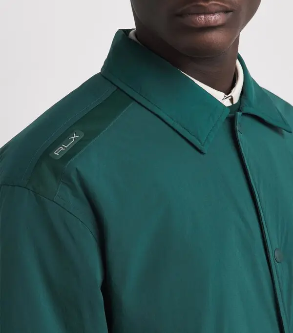Rlx Ralph Lauren Logo Print Windbreaker Jacket - Green