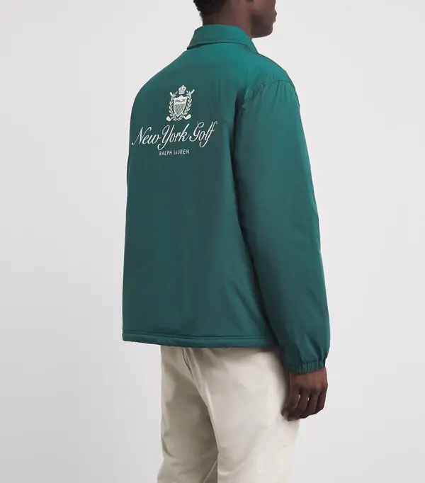 Rlx Ralph Lauren Logo Print Windbreaker Jacket - Green