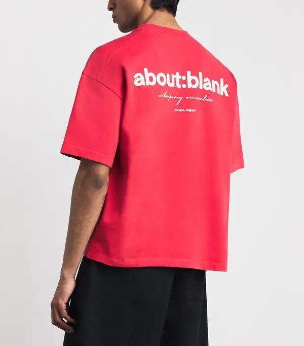 ABOUT:BLANK Cotton Back Logo T-shirt