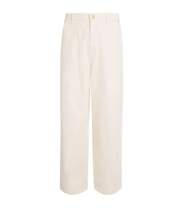 ABOUT:BLANK Cotton Wide-leg Carpenter Trousers - Ivory