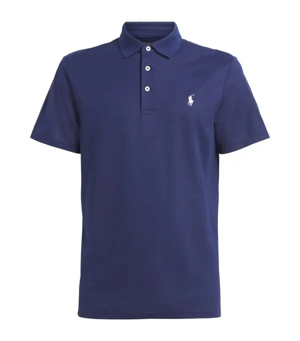 Rlx Ralph Lauren Tailored Fit Performance Polo Shirt - Navy