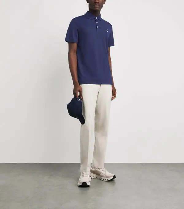 Rlx Ralph Lauren Tailored Fit Performance Polo Shirt - Navy
