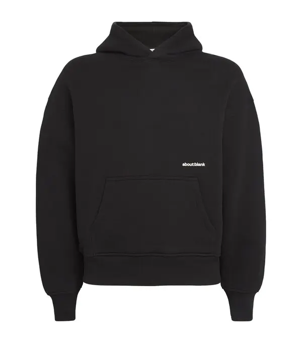 ABOUT:BLANK Cotton Logo Hoodie - Black
