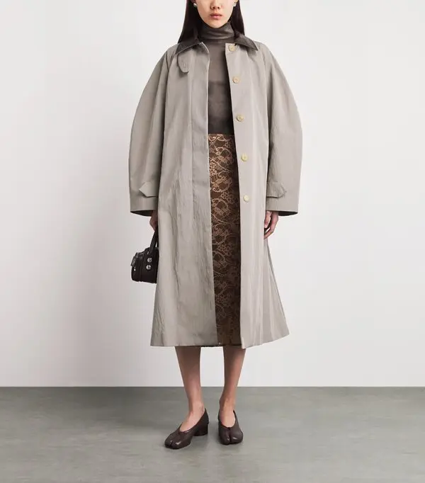 Acne Studios Cotton-blend Belted Trench Coat - Beige