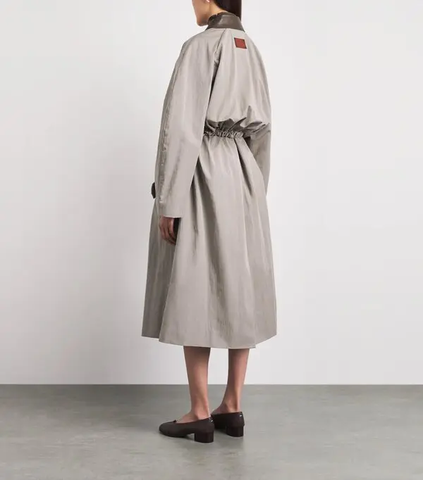 Acne Studios Cotton-blend Belted Trench Coat - Beige