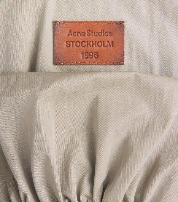 Acne Studios Cotton-blend Belted Trench Coat - Beige
