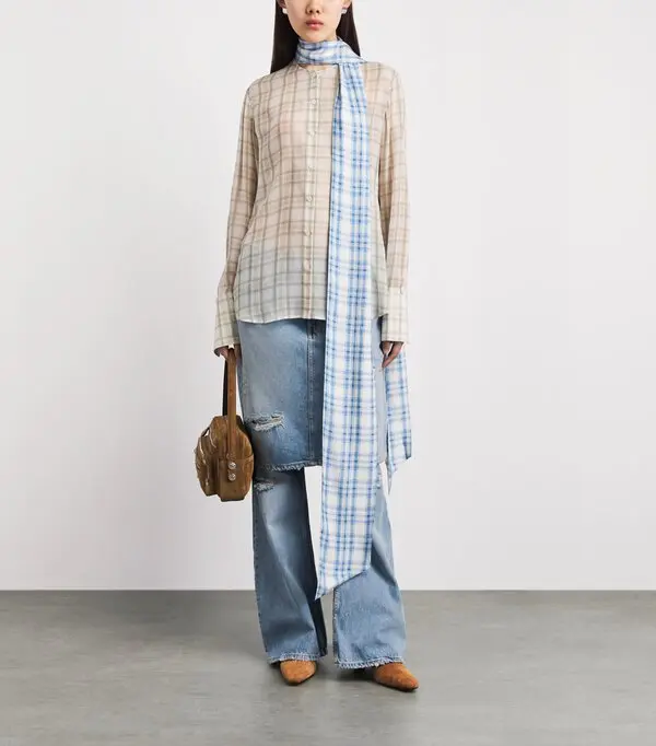 Acne Studios Layered Wide-leg Mid-rise Jeans - Blue