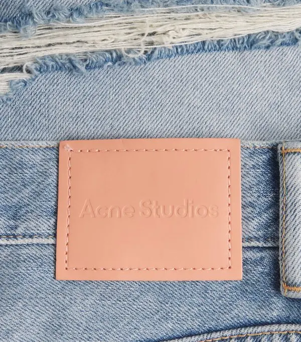 Acne Studios Layered Wide-leg Mid-rise Jeans - Blue