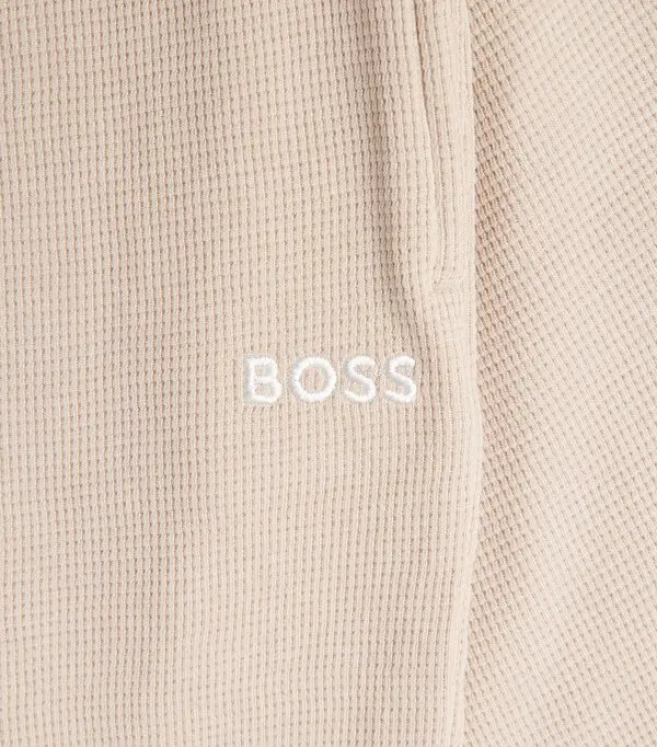 BOSS Cotton-blend Waffle-knit Shorts