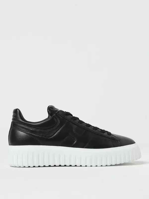 Hogan Quilted Leather Sneakers - Black