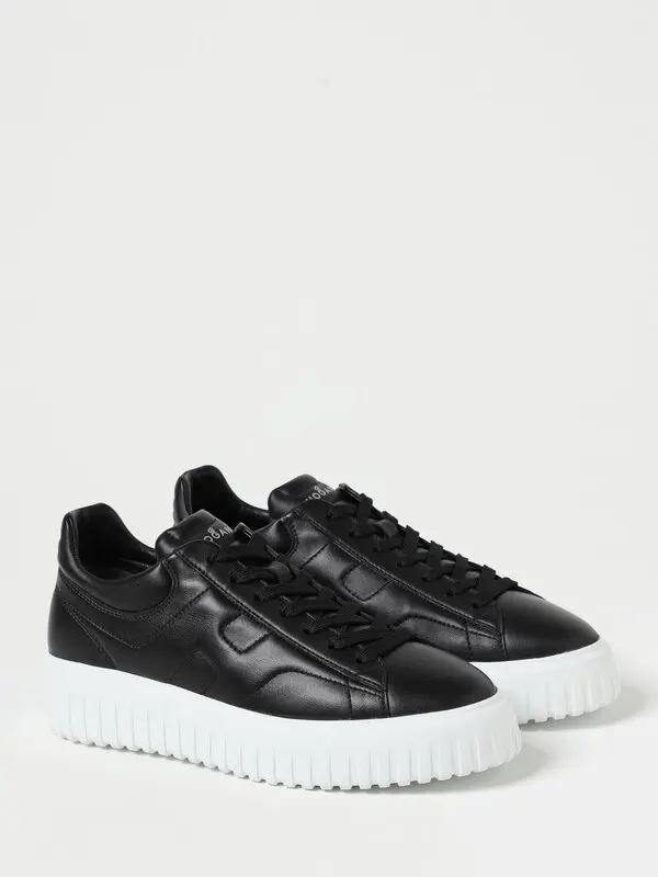 Hogan Quilted Leather Sneakers - Black