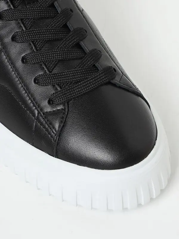 Hogan Quilted Leather Sneakers - Black