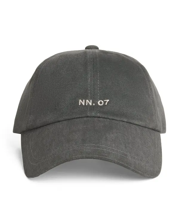 NN.07 Embroidered Cotton Baseball Cap - Green