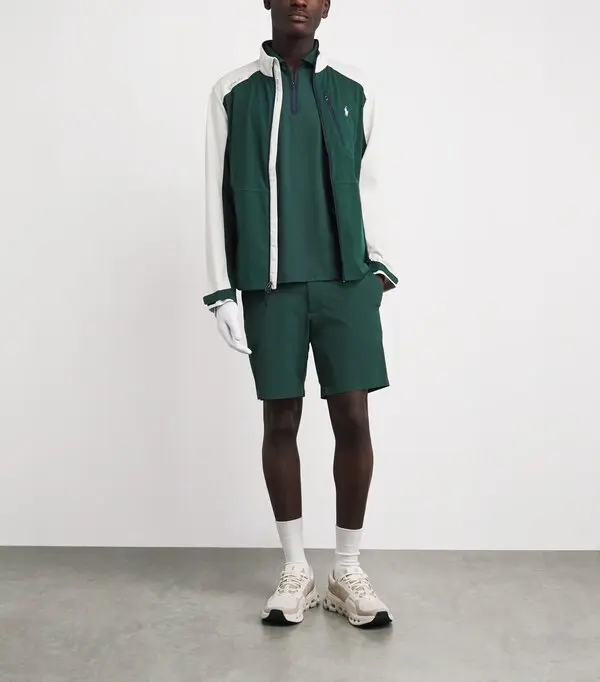 Rlx Ralph Lauren Colour-block Packable Windbreaker Jacket - Green