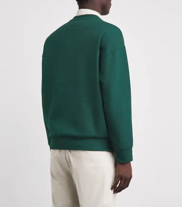 Rlx Ralph Lauren Cotton-blend Polo Bear Sweatshirt - Green