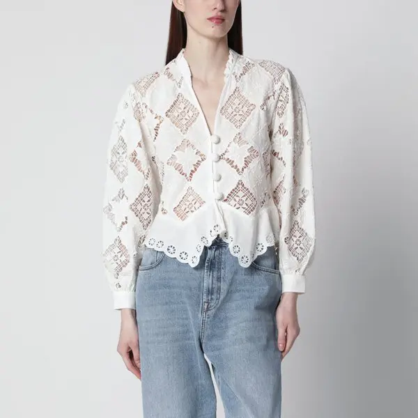 Isabel Marant Étoile Nina Cotton And Linen Blouse