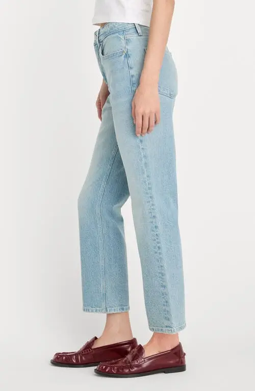 Good American High Waist Ankle Straight Leg Jeans - Indigo1137