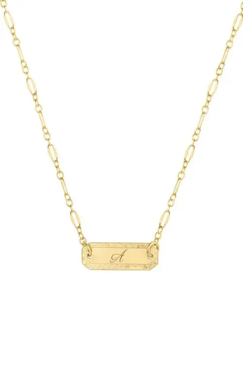 SET & STONES Cora Initial Necklace - Gold/a