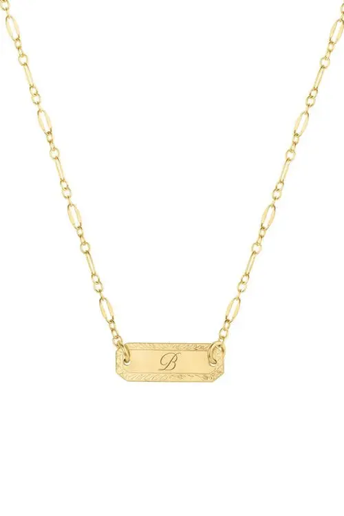 SET & STONES Cora Initial Necklace - Gold/b