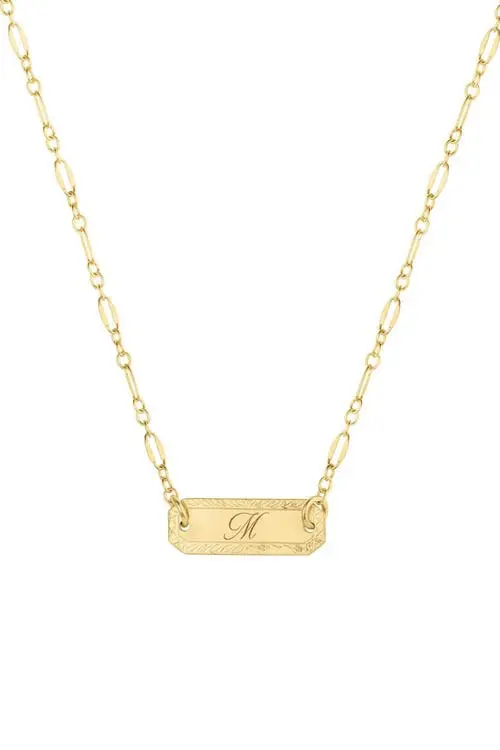 SET & STONES Cora Initial Necklace - Gold/m