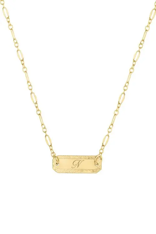 SET & STONES Cora Initial Necklace - Gold/n