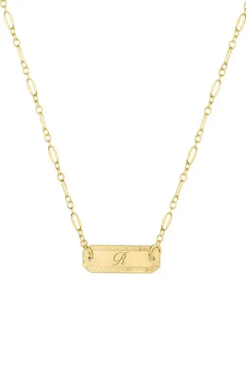 SET & STONES Cora Initial Necklace - Gold/r