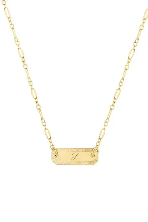 SET & STONES Cora Initial Necklace - Gold/t