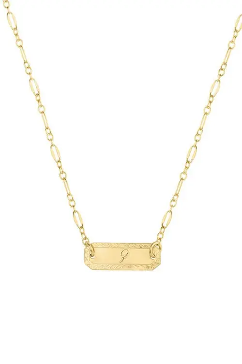 SET & STONES Cora Initial Necklace - Gold/z