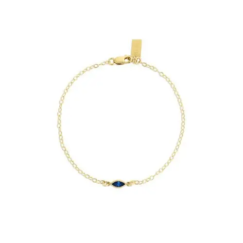 SET & STONES Marquise Birthstone Bracelet - Gold/september