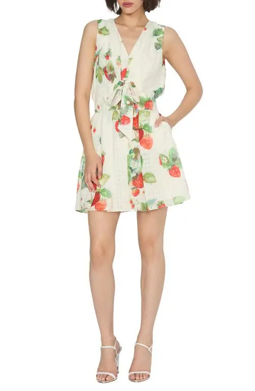 CIEBON Dale Strawberry Print Minidress