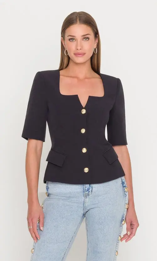 Generation Love Tilly Crepe Jacket - Black