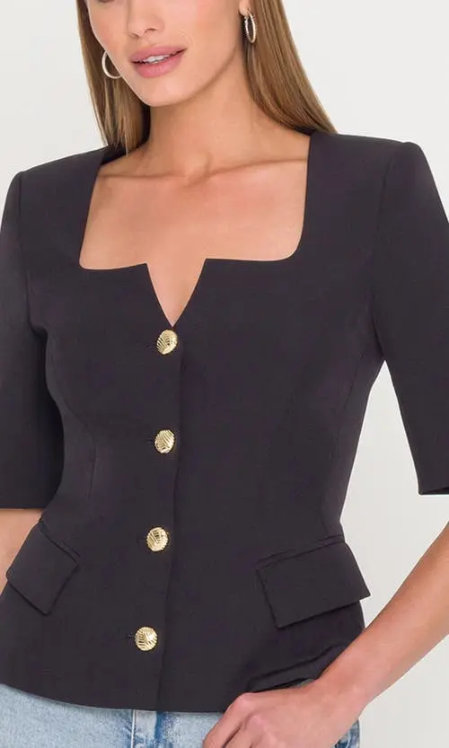 Generation Love Tilly Crepe Jacket - Black