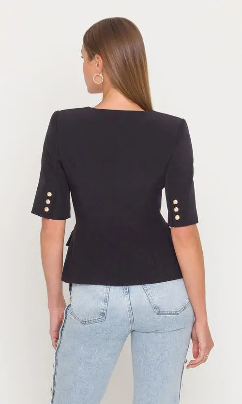 Generation Love Tilly Crepe Jacket - Black