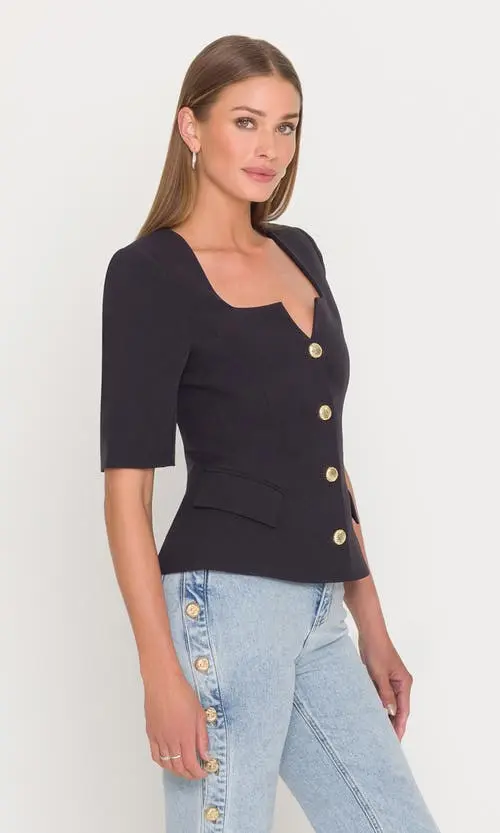Generation Love Tilly Crepe Jacket - Black