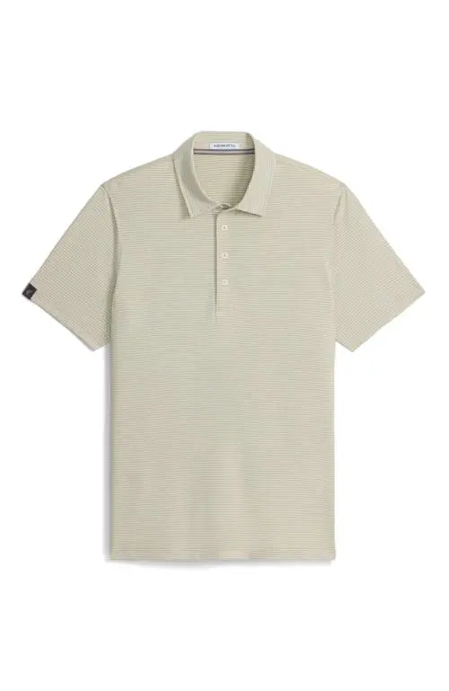 ASHWORTH GOLF Sand Stripe Polo - Moss