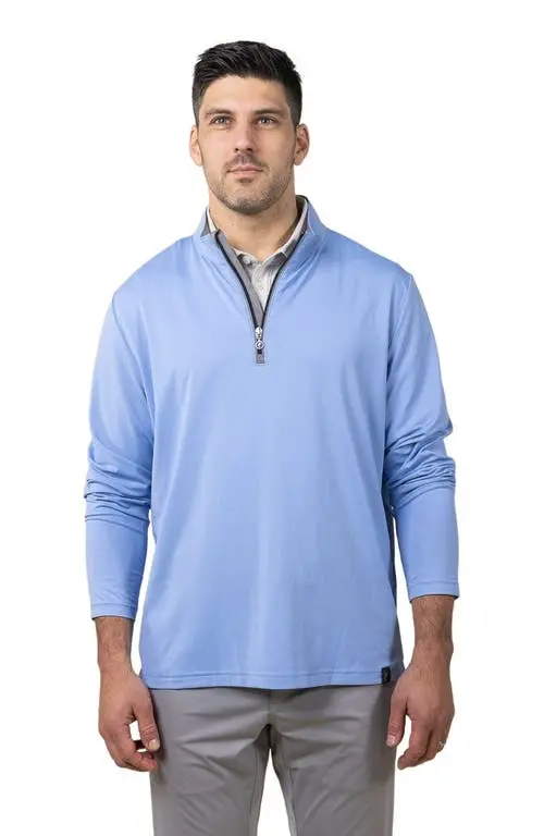 ASHWORTH GOLF Crosby Quarter Zip - Chambray
