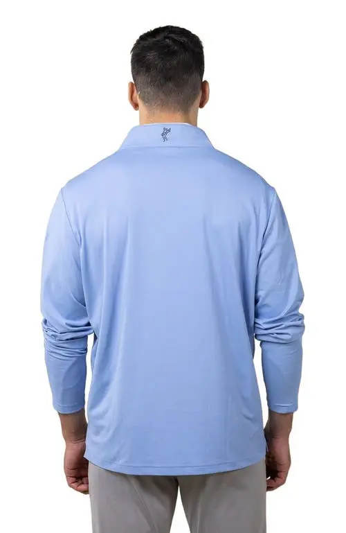 ASHWORTH GOLF Crosby Quarter Zip - Chambray